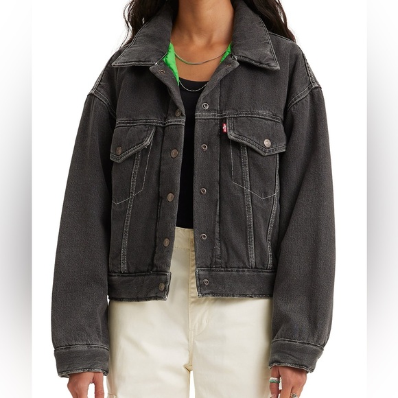 Levi's | Jackets & Coats | Levis Padded Denim Trucker Jacket | Poshmark